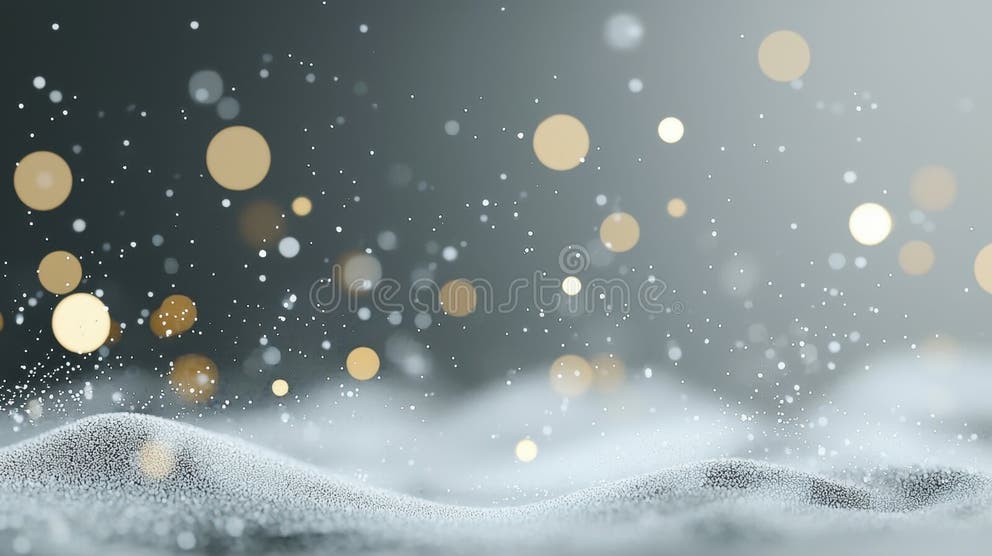 Gently Colored Abstract Dark Waves Flowing Abstract with Sparkling ...