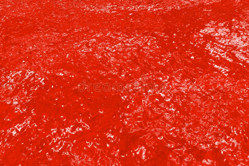Gently Rippling Red Image Water Surface Stock Illustration ...