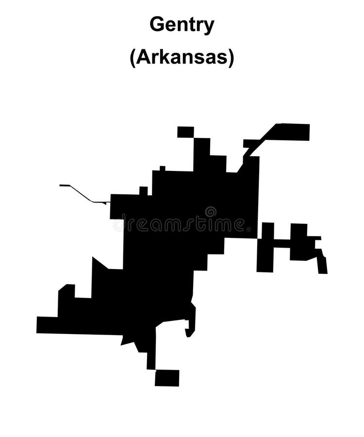 Gentry outline map stock photo. Image of territory, tourism - 385906116