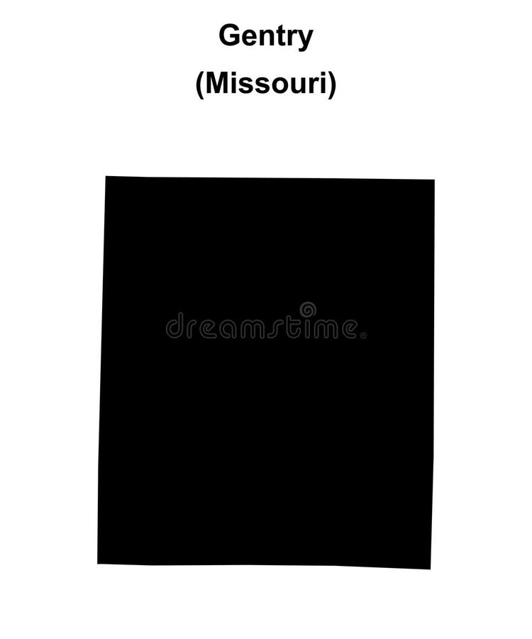 Gentry outline map stock vector. Illustration of icon - 357453221