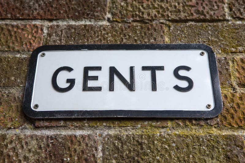 Gents Sign stock image. Image of plaque, male, close - 250489547