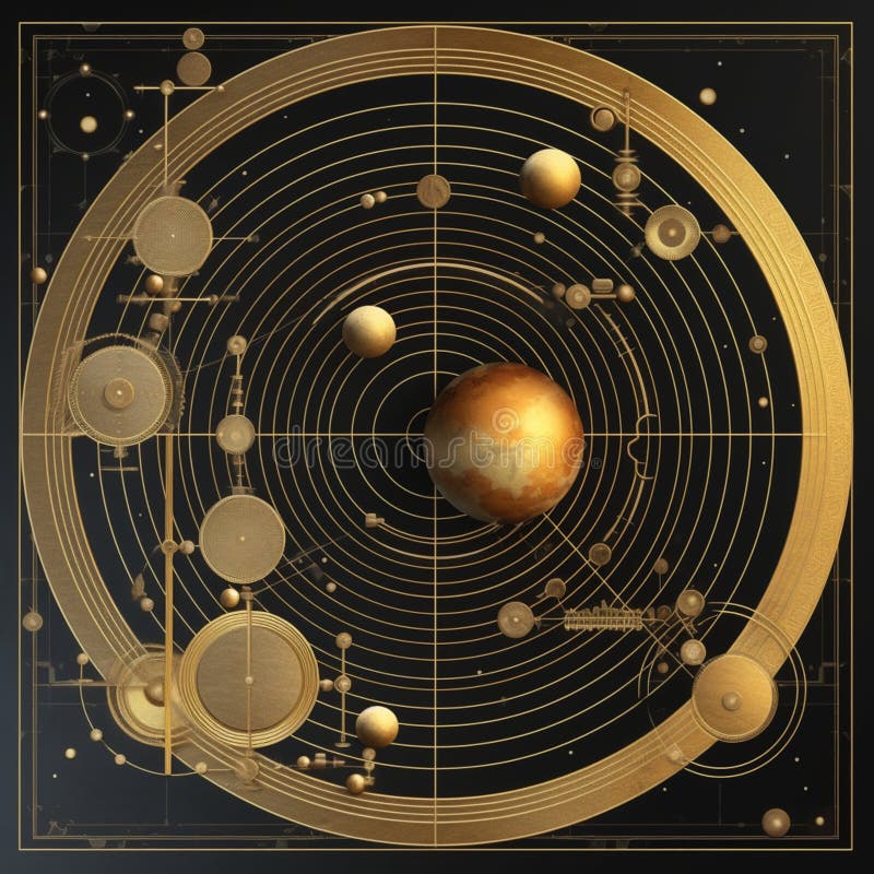 Vintage astronomy map stock illustration. Illustration of drawing ...