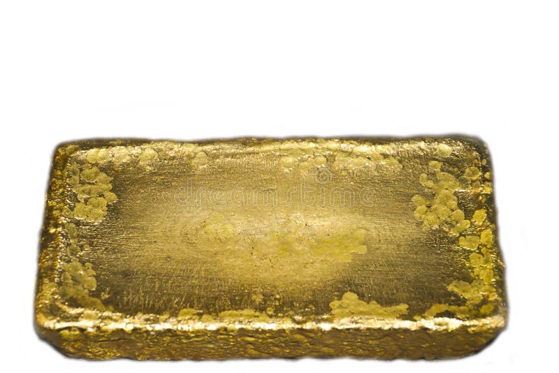 Dore gold bar stock image. Image of factory, money, porous - 30110819