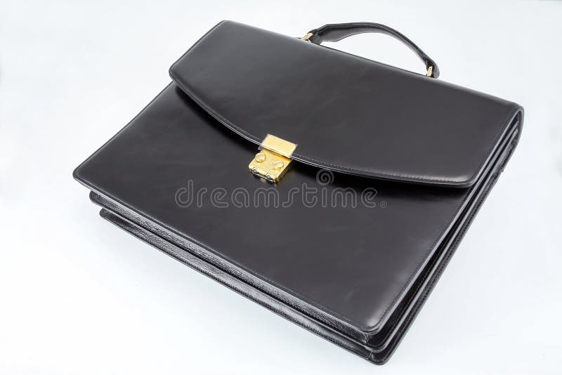 Genuine Leather Briefcase for Men Stock Photo - Image of personal ...