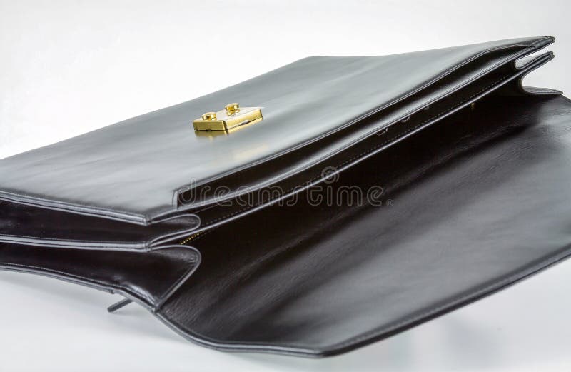 Genuine Leather Briefcase for Men Stock Photo - Image of accessory ...