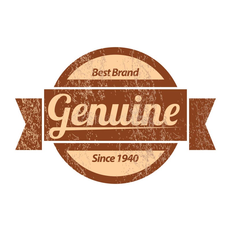 Genuine Logos Stock Illustrations – 133 Genuine Logos Stock ...