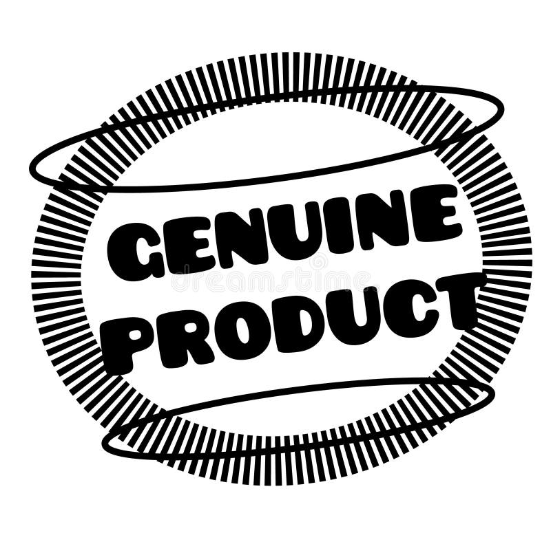 Genuine Product Rubber Stamp Stock Photo - Image of peculiar ...