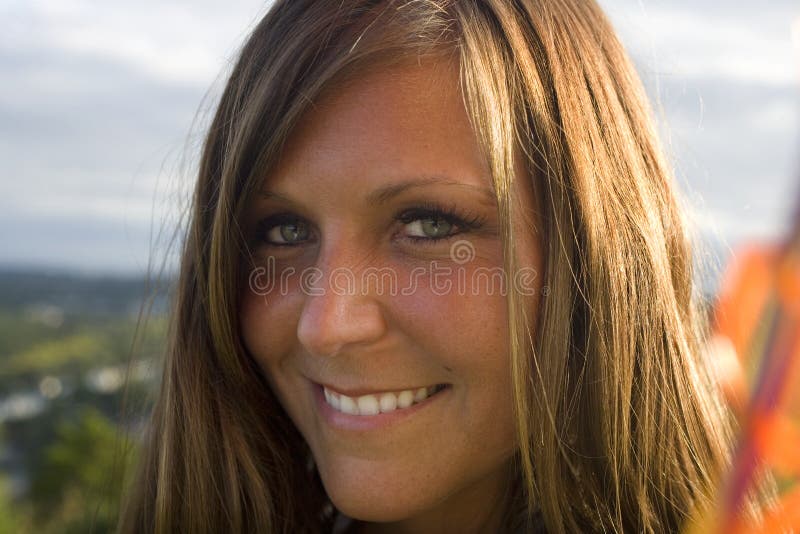 Genuine Smile stock image. Image of caucasian, outside - 21221169