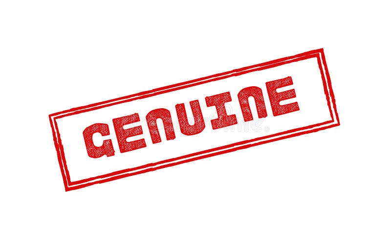 Genuine stamp illustration stock vector. Illustration of stamp - 107561271