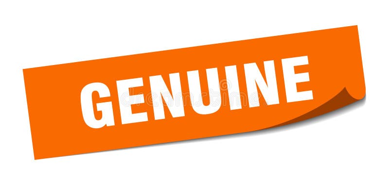 Genuine Sticker. Genuine Sign Set Stock Vector - Illustration of peel ...