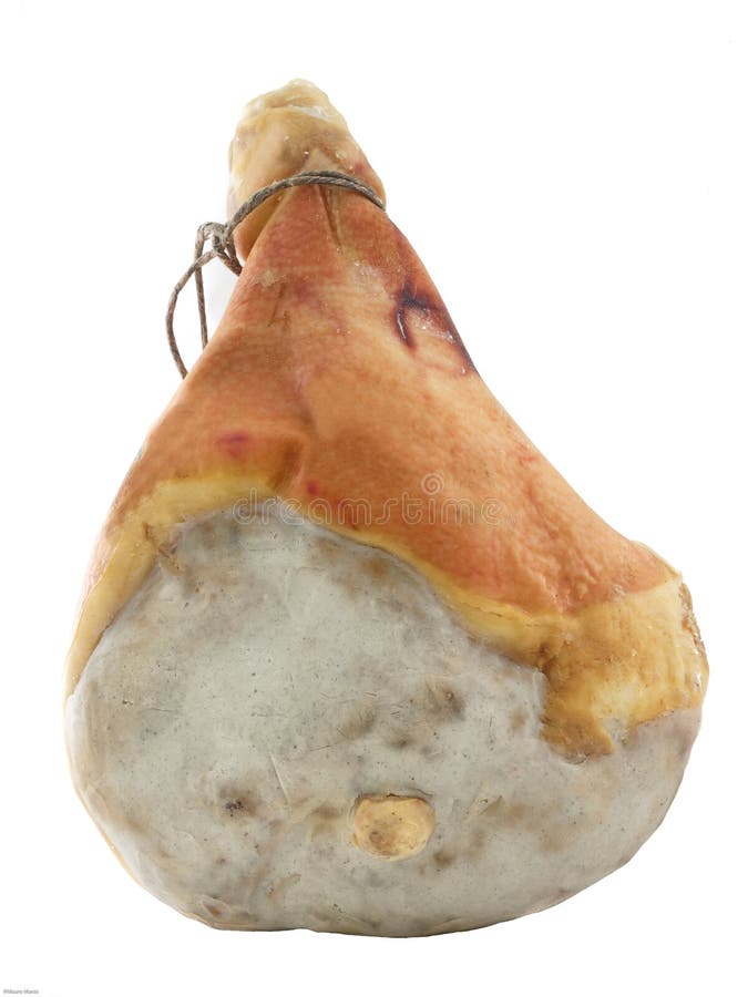 Leg of Cured Parma Prosciutto Ham Hanging Stock Image - Image of ...