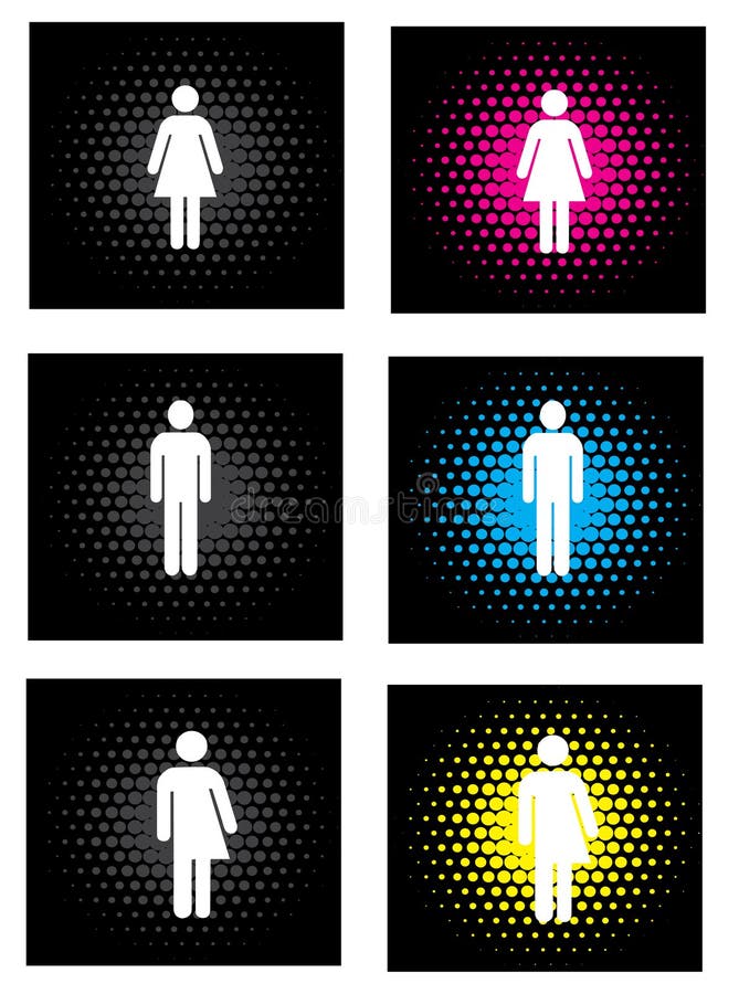 Genussymboler vektor illustrationer. Illustration av element - 88440577