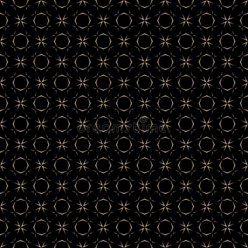 Geo Abstract Seamless Pattern. Golden Vector Geometric Texture, Elegant ...