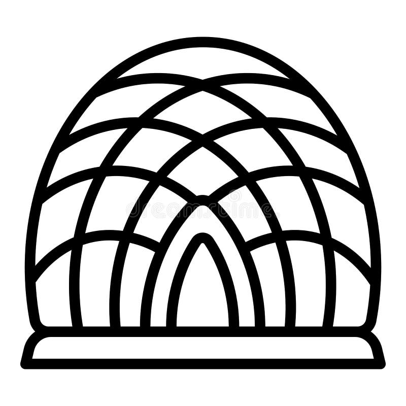 Outline Dome Of The Rock Vector Icon. Isolated Black Simple Line ...