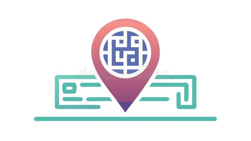 Geo-Located QR Code Map, Spatial Data Interface, Vector Design Generative AI Stock Vector ...