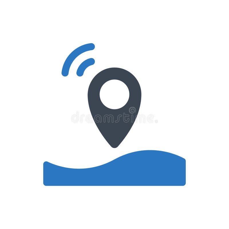 Geo location icon stock vector. Illustration of vector - 217599015