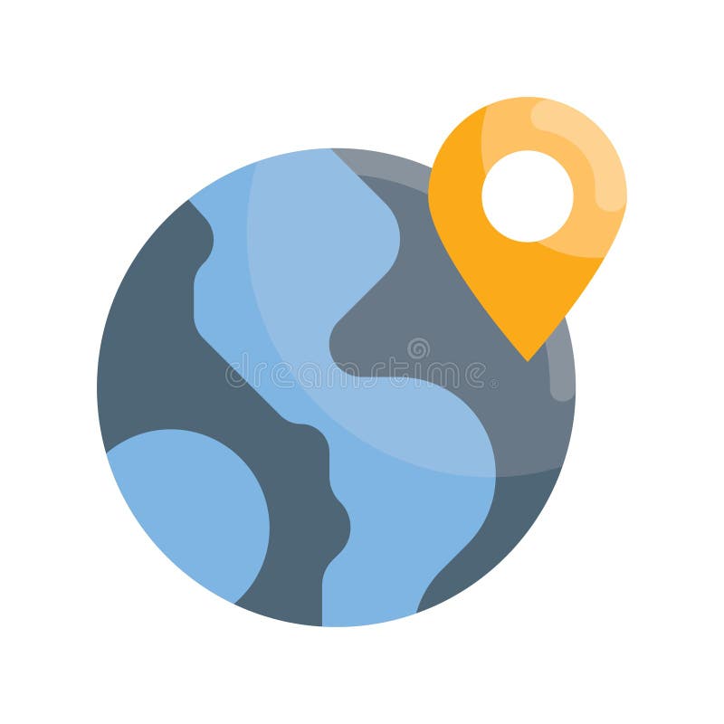 Geo Location Vector Flat Icon Style Illustration. Eps 10 File Stock ...