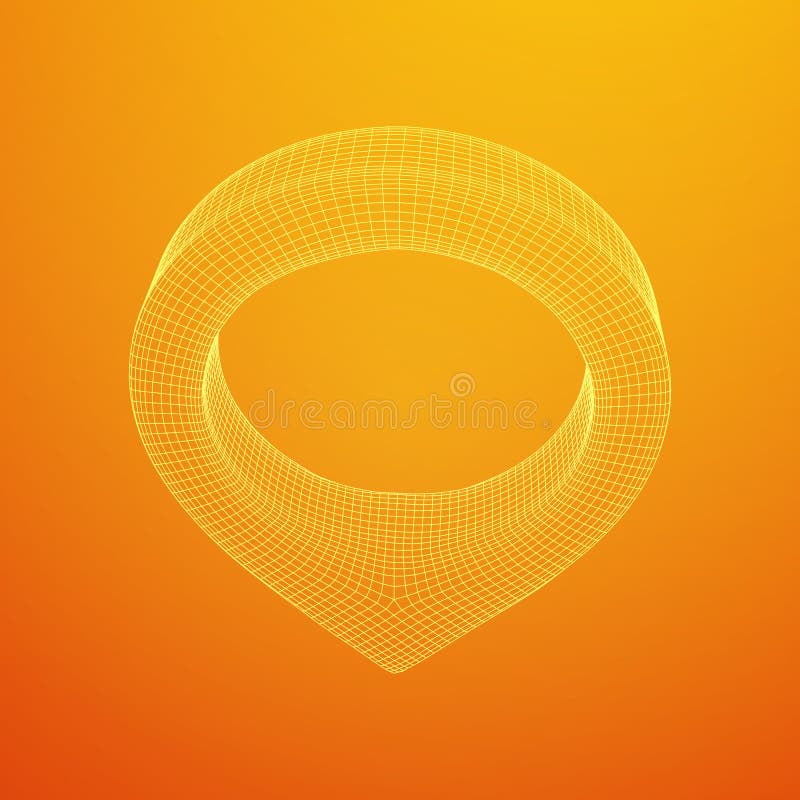 Geo map pin wireframe mesh stock vector. Illustration of label - 136883518