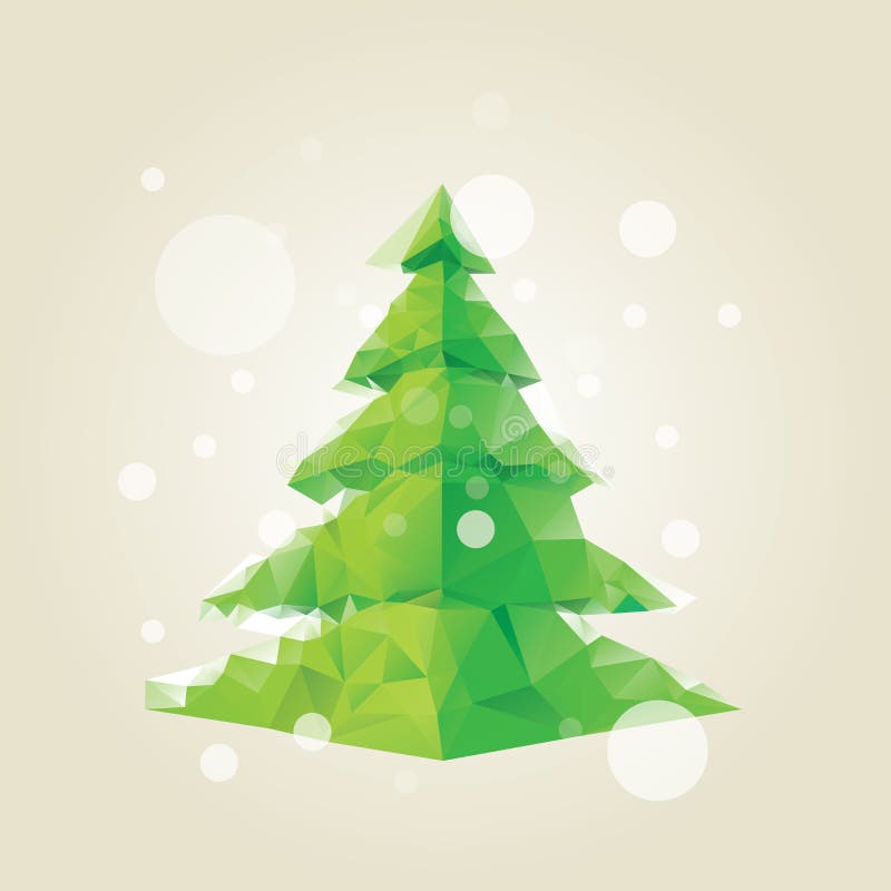 Geo pine stock vector. Illustration of card, celebrate - 88814933