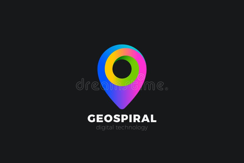 Geo Map Point Location Logo Pin City Locator Gps Stock Vector ...