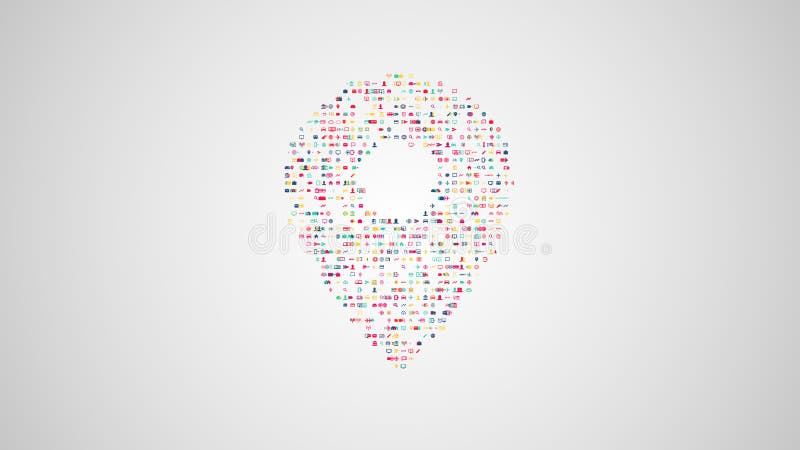 Geo Position Point from Sets of Symbols Stock Illustration ...