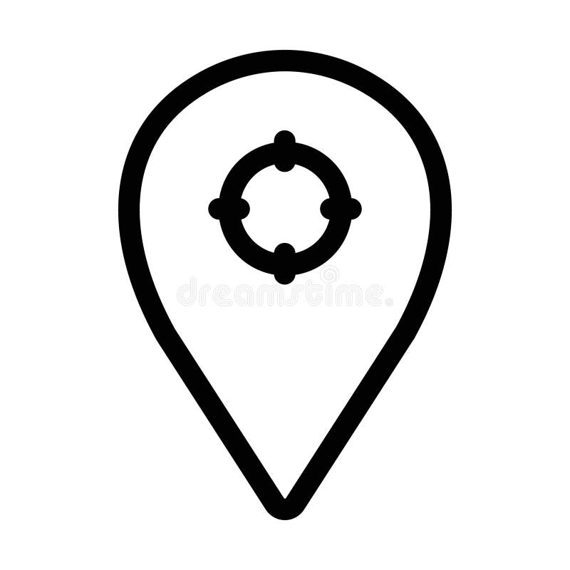 Geo Targeting Icon Design in Filled and Outlined Style Stock Vector ...