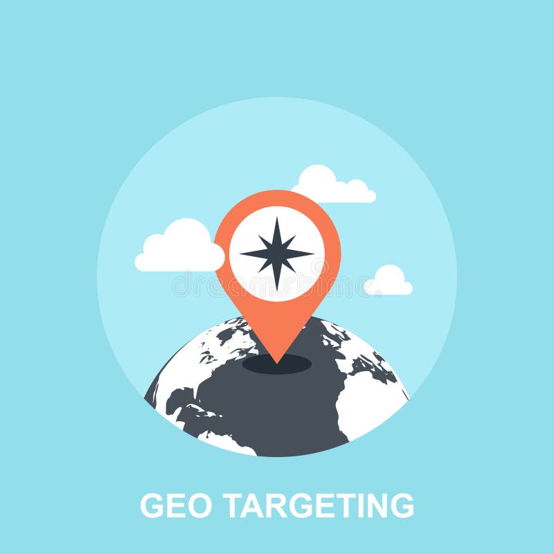 Geo Targeting Vector Illustration Concept Stock Vector - Illustration ...