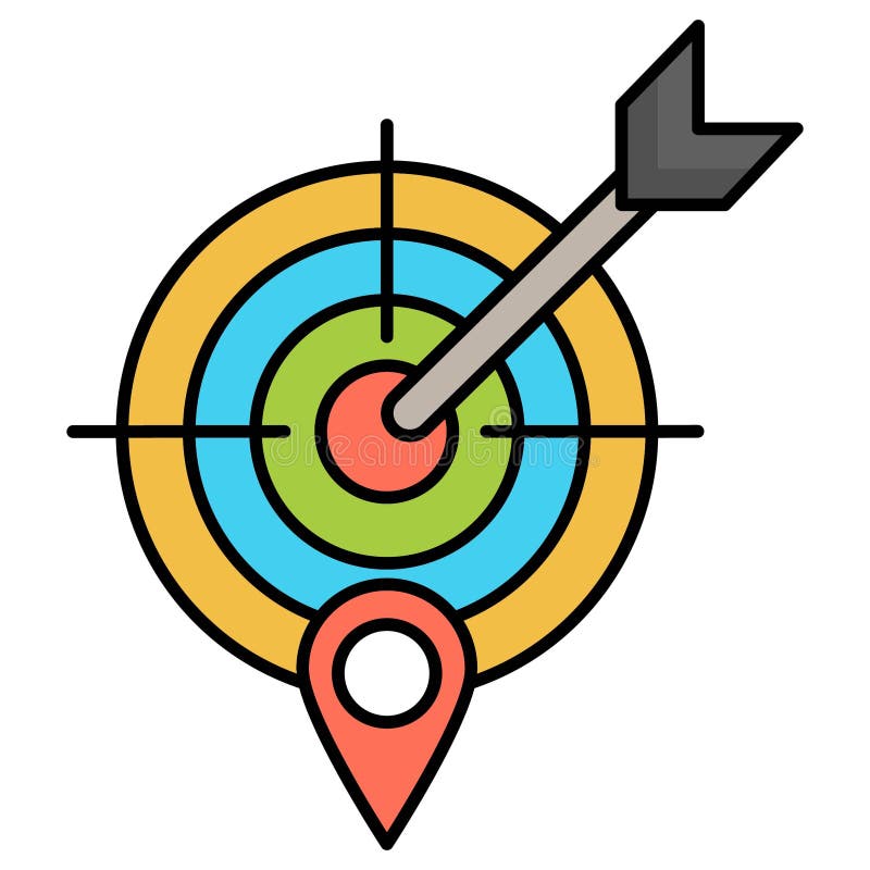 Geo Targeting Which Can Easily Edit or Modify Stock Vector ...