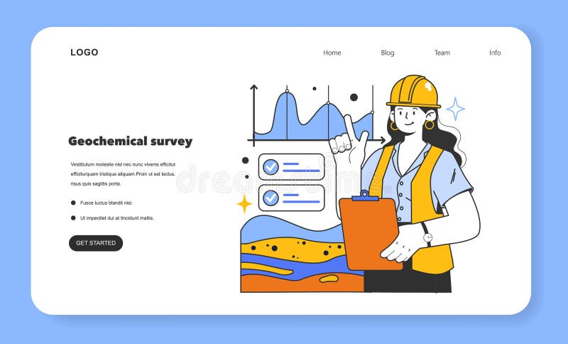 Geochemical Survey for Gas Fields Development Web Banner or Landing ...
