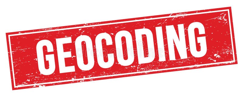 GEOCODING Text on Green Round Grungy Stamp Stock Illustration ...