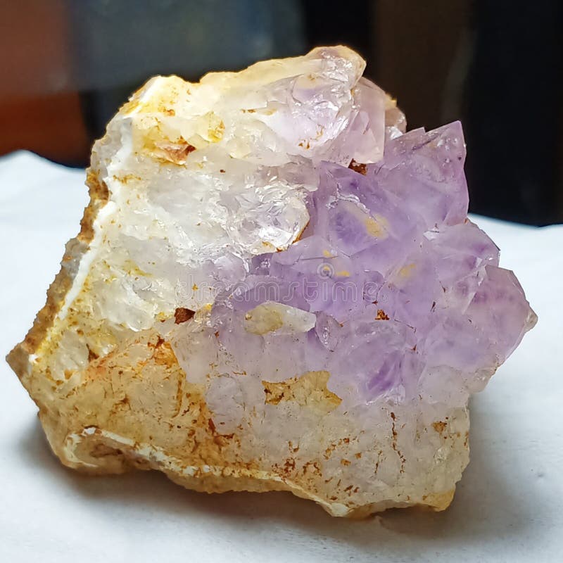 Geode Amethyst Quartz for Mineral Collection Stock Image - Image of ...