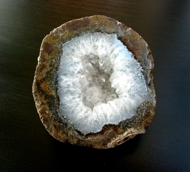 Crystal Quartz Geode Rock stock image. Image of sparkling - 5422199