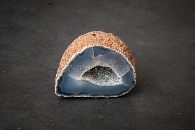 Geode Blue Colorful Color Gemstone Precious Mineral Cut Open and ...
