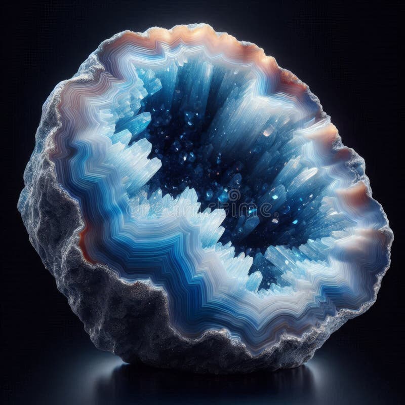 Geode Gems stock illustration. Illustration of mineral - 328184298