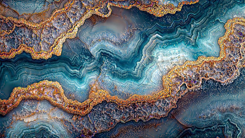 Intricate Geode Layers: Mineral Formations in Focus, Generative Ai ...