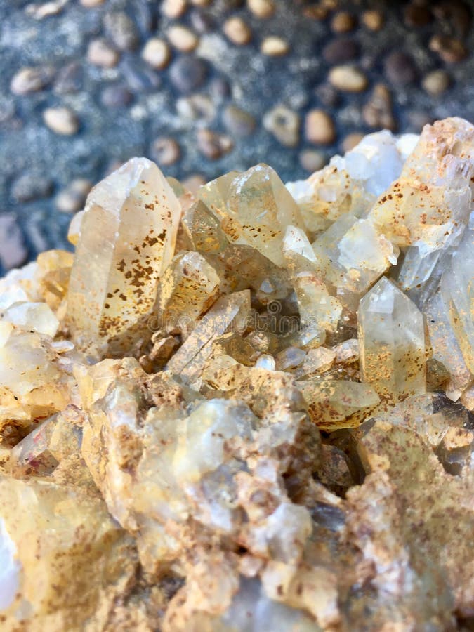 Geode raw quartz stone stock photo. Image of natural - 137073022