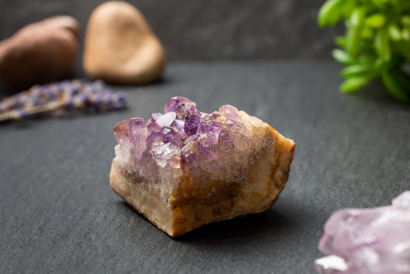 Geode rock crystal stock photo. Image of composition - 188127384