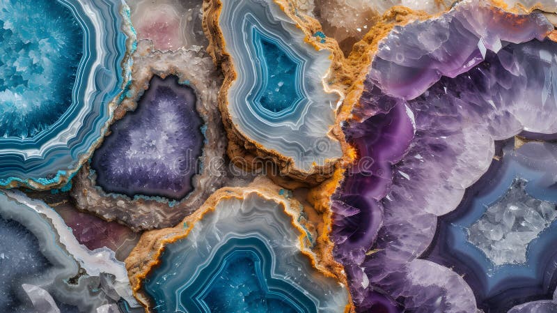 Geode Rock Texture, Background and Wallpaper Stock Photo - Image of ...