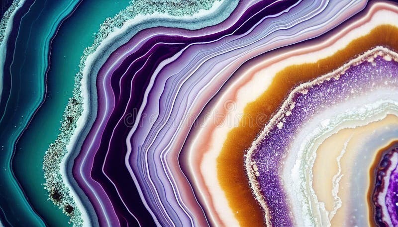 Blue Geode Textures Backgrounds, Generative AI Stock Illustration ...