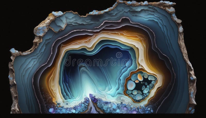 Geode Crystals Stock Illustrations – 904 Geode Crystals Stock ...