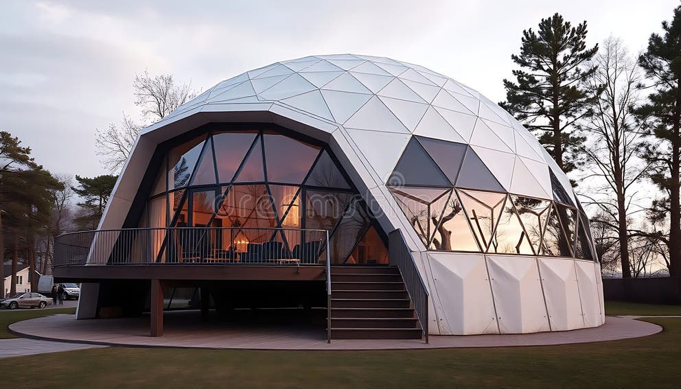 Geodesic Dome Building Architecture and Modern Structure Design ...