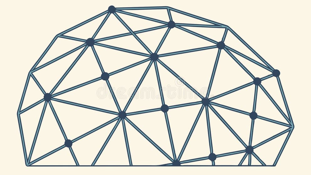Geodesic Dome Pattern: Architecture Innovation Vector Design, Vector ...