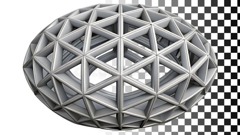 Geodesic Dome Structure Framework Sphere Metallic Grid Png Transparent ...