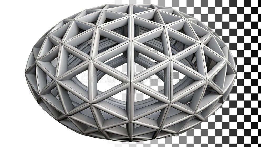 Geodesic Dome Structure Framework Sphere Metallic Grid Png Transparent ...