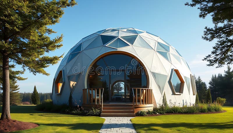 Geodesic Dome Structure Modern Architecture and Unique Building Design ...