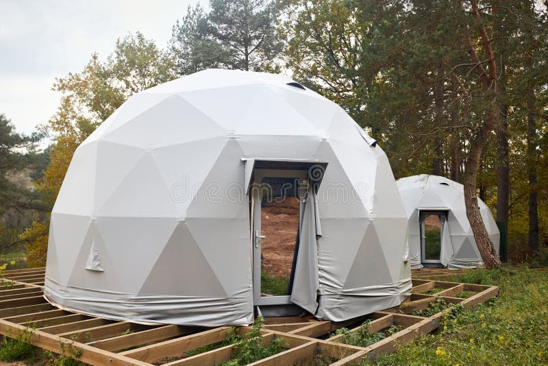 Geodesic Domes for Glamping and Camping, Thin-shell Structure Lattice ...