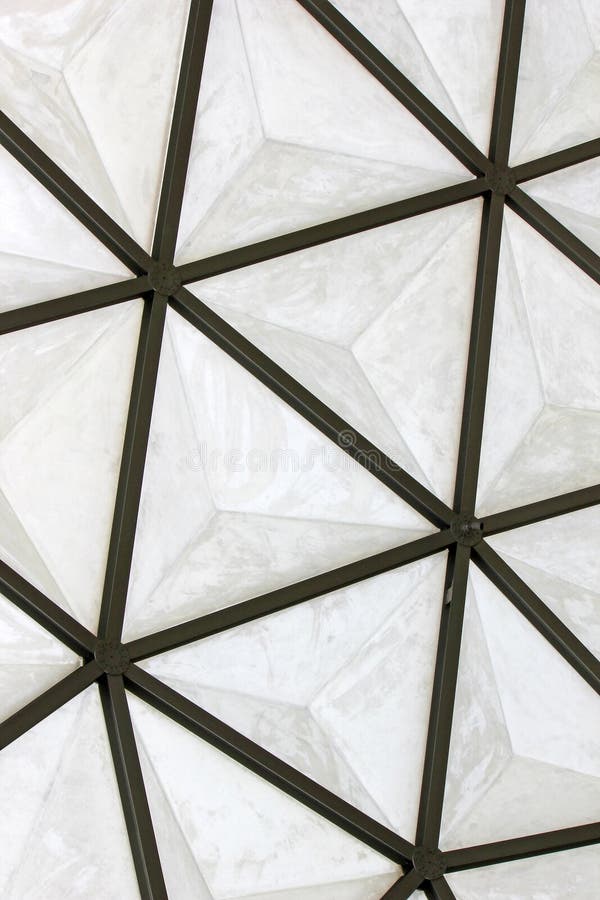 Geodesic Fiberglass Dome Roof Structure, Texture and Background Stock ...