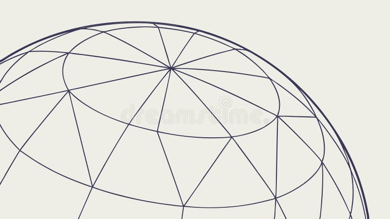 Geodesic Sphere Wireframe, Symbolizing Global Connections and Advanced ...
