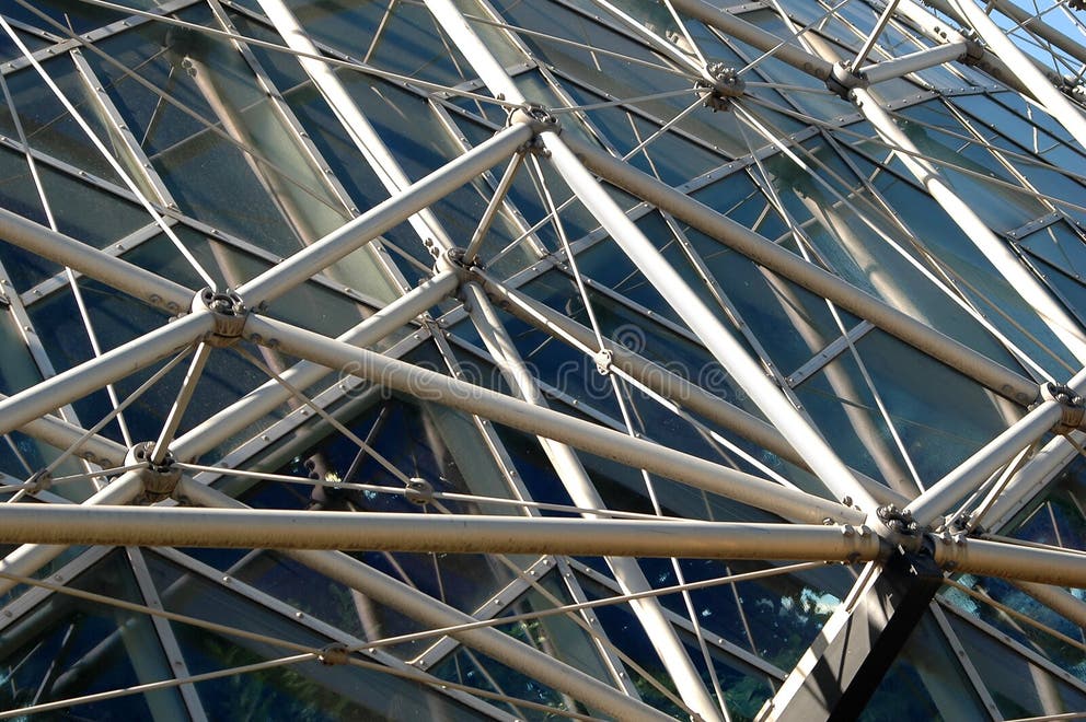 Geodesic Structure of Building Stock Image - Image of geometric ...