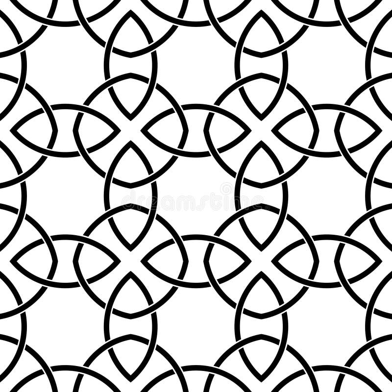 Set of Geometry Seamles Pattern Background Icon Logo Tattoo. Stock ...